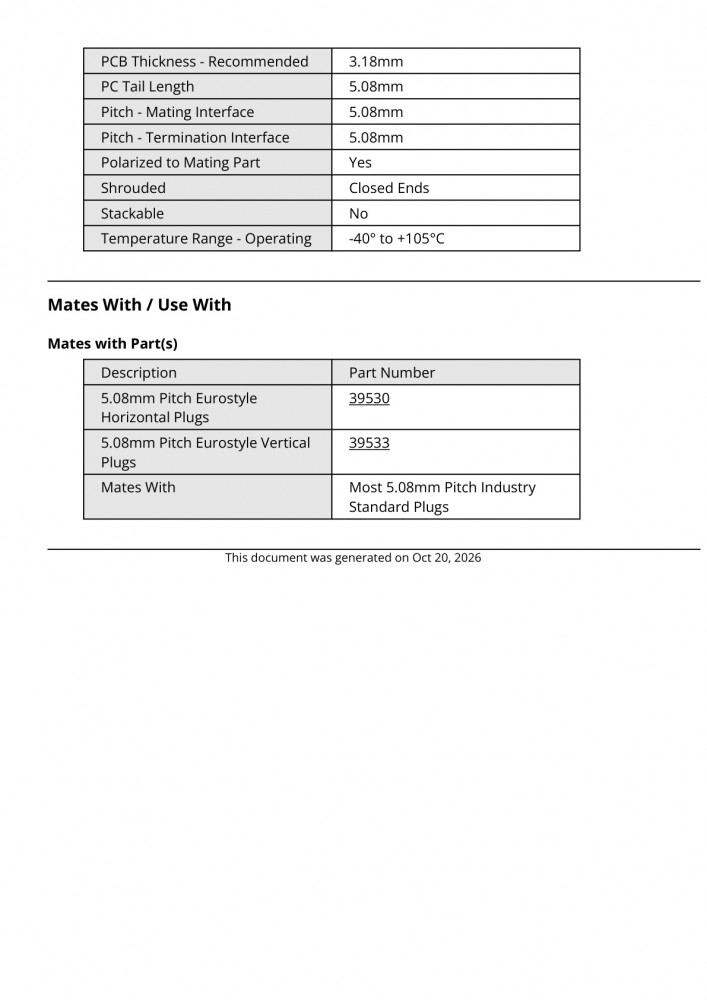 MOLEX 395321006 technical document image, page 3