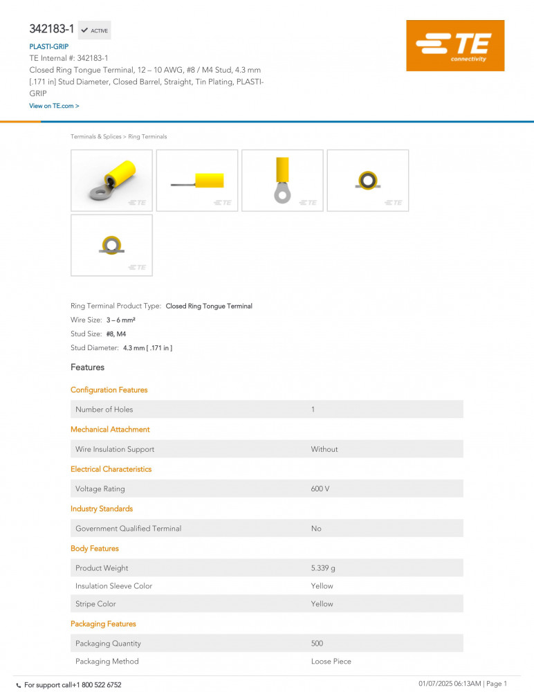 342183-1 technical document page 1