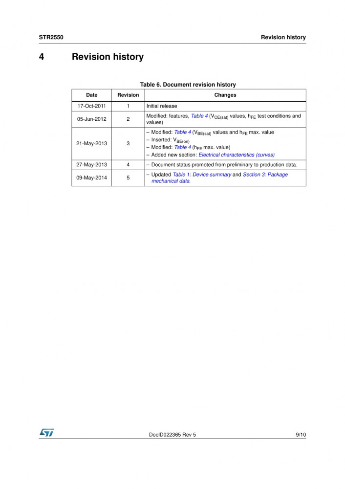 STR2550 datasheet page 9