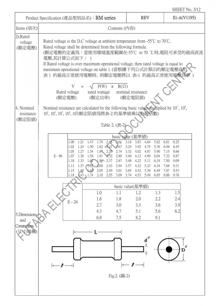 RMS02J2001A520NL approval specification page 6