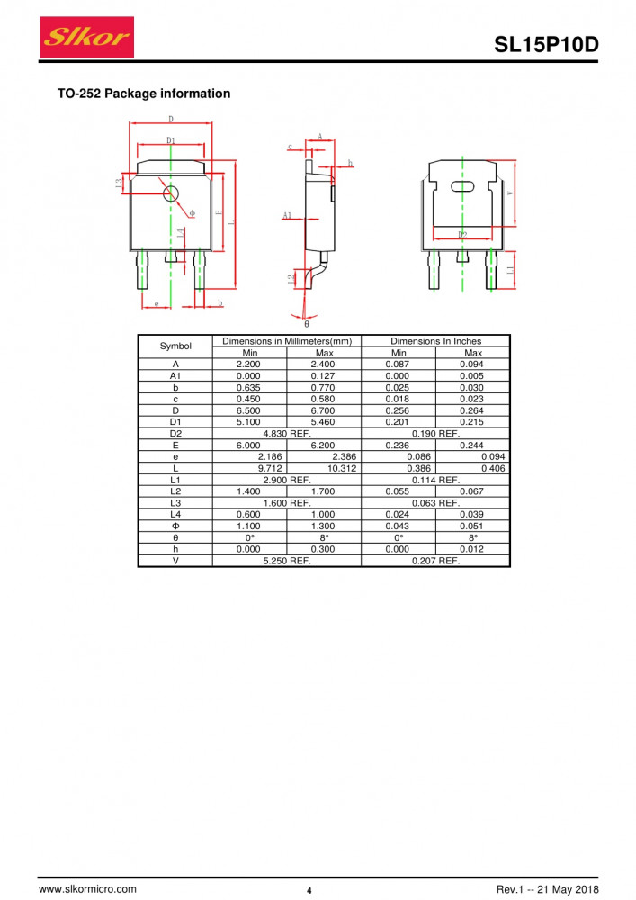 SL15P10D datasheet page 4