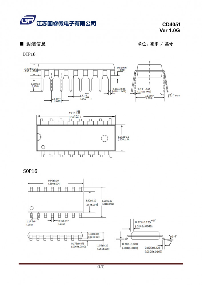 CD4051S datasheet page 5