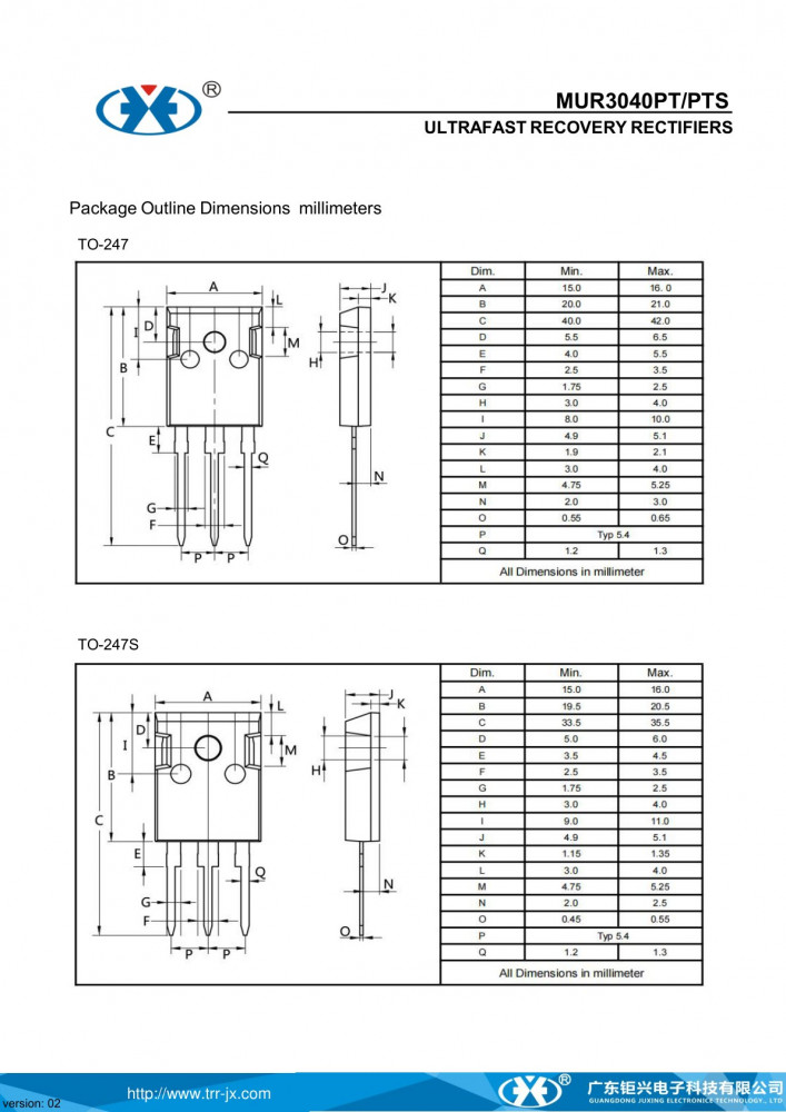 MUR3040PT datasheet page 3