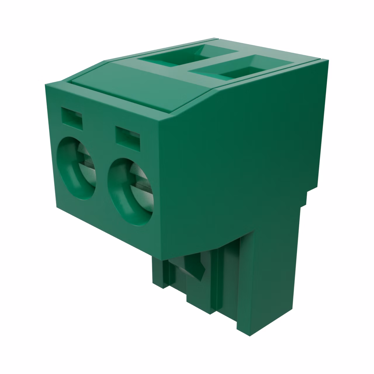 5.08mm Pitch Eurostyle Horizontal Plug, with Standard Imprinting, Green Housing, Gold (Au) Plated, 2 Circuits for sale