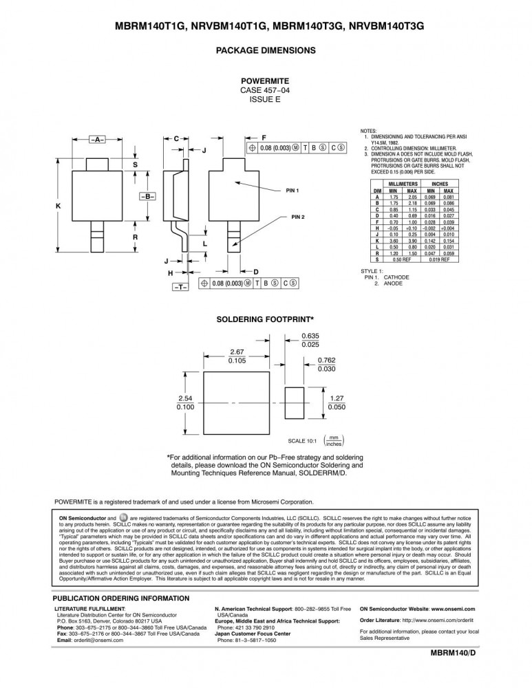 MBRM140T1G datasheet page 5