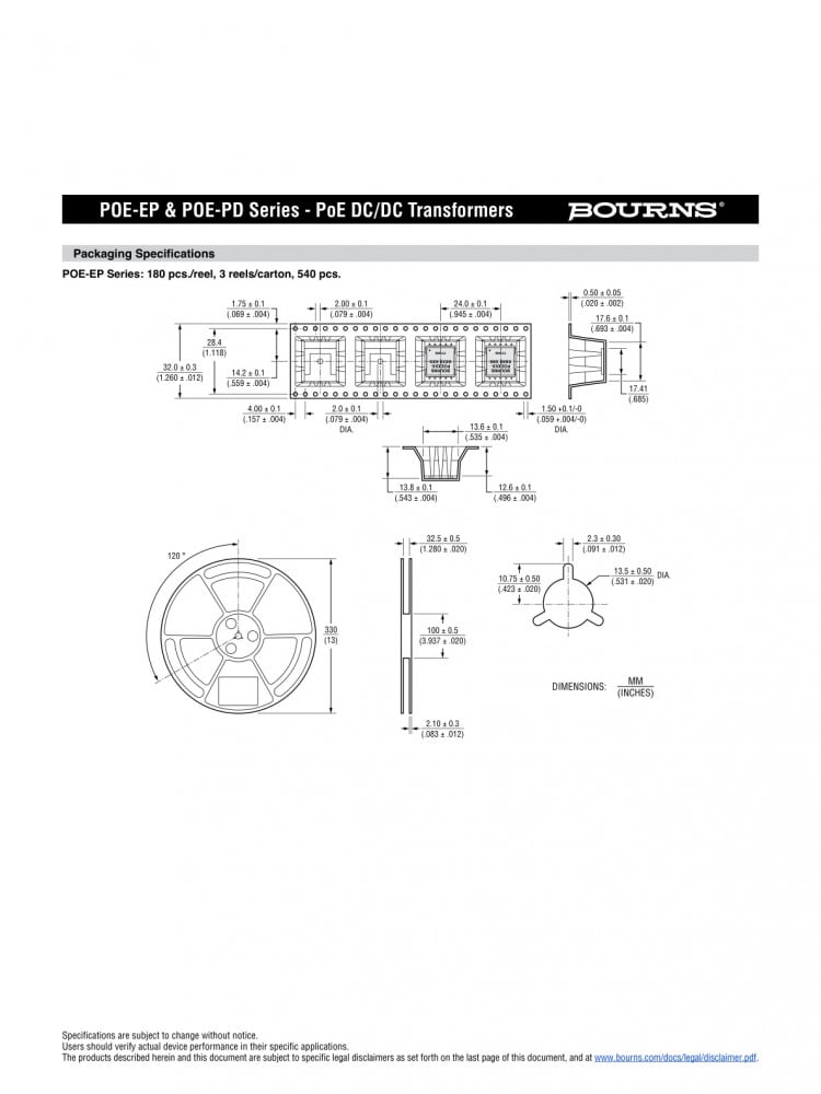 BOURNS POE series datasheet page 6