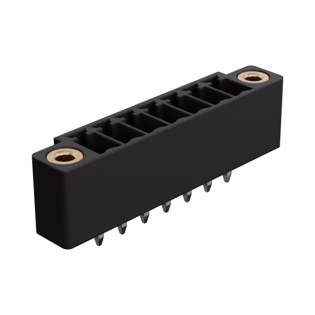 3.50mm Pitch Eurostyle Vertical PCB Header, with Threaded Retention Inserts, 7 Circuits for sale