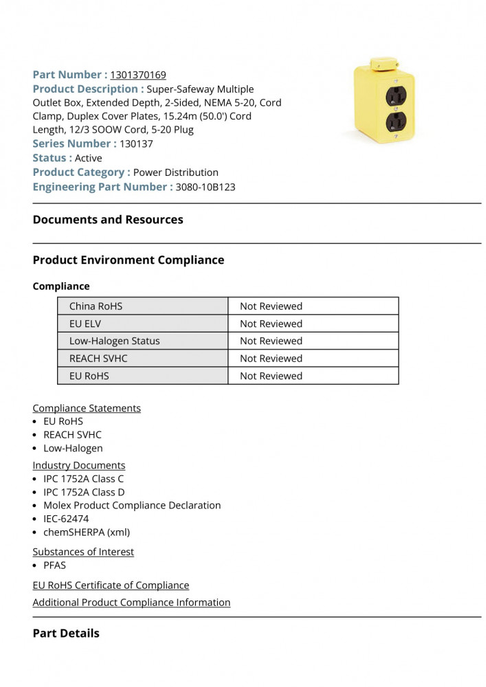 1301370169 product document image, page 1
