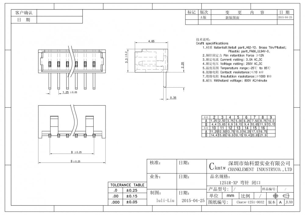 Ckmtw W-1251R16P-0200 technical drawing