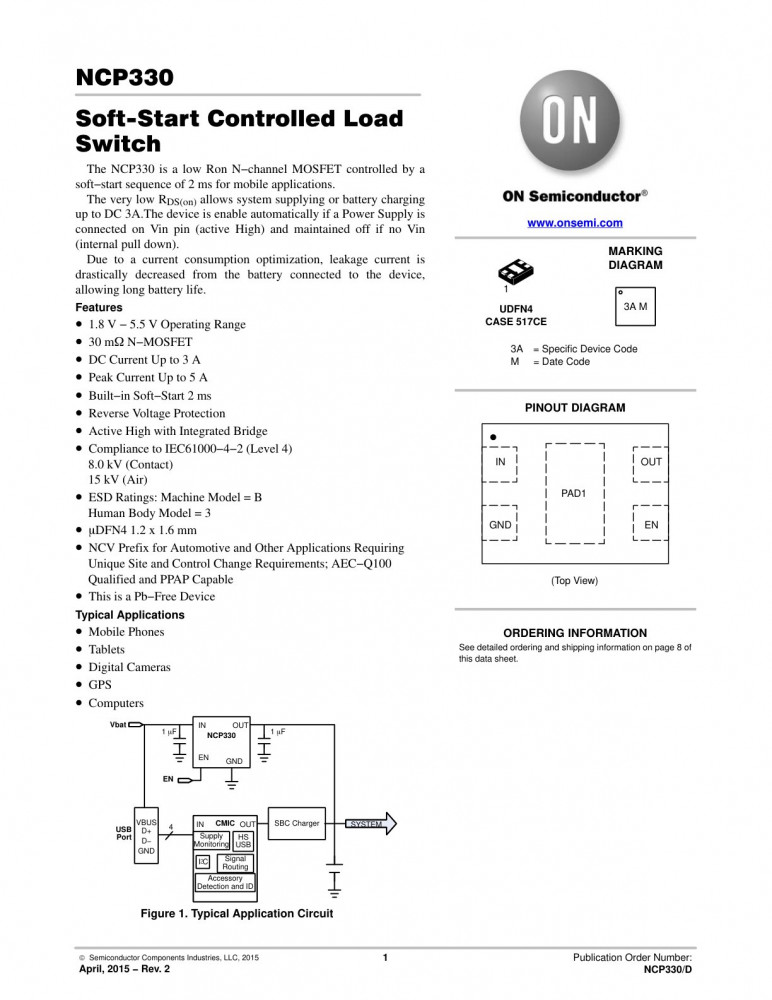NCP330 technical document page 1