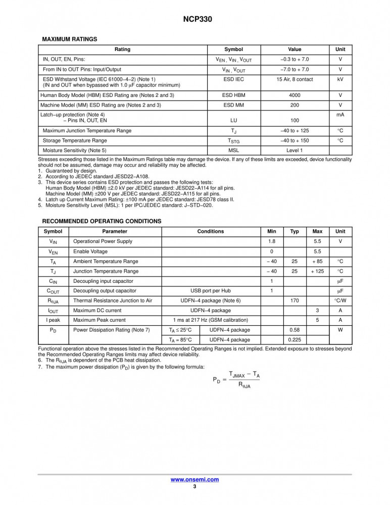 NCP330 technical document page 3