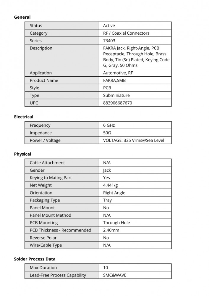 MOLEX 734035116 product document image 2