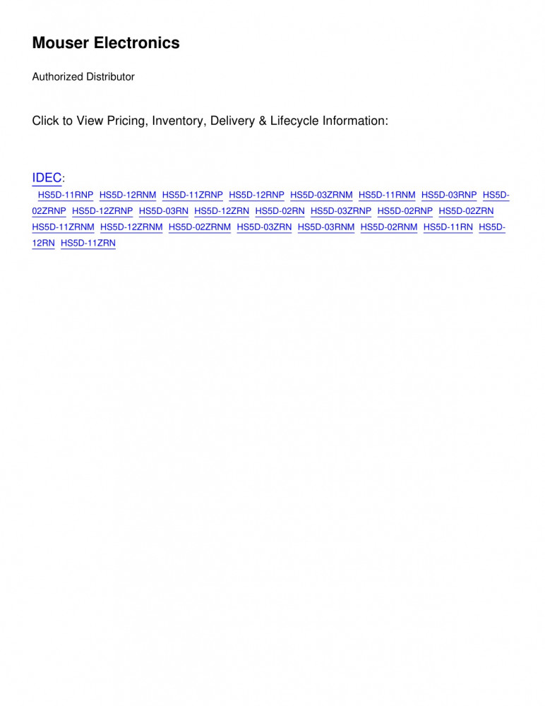 IDEC HS5D document page 8