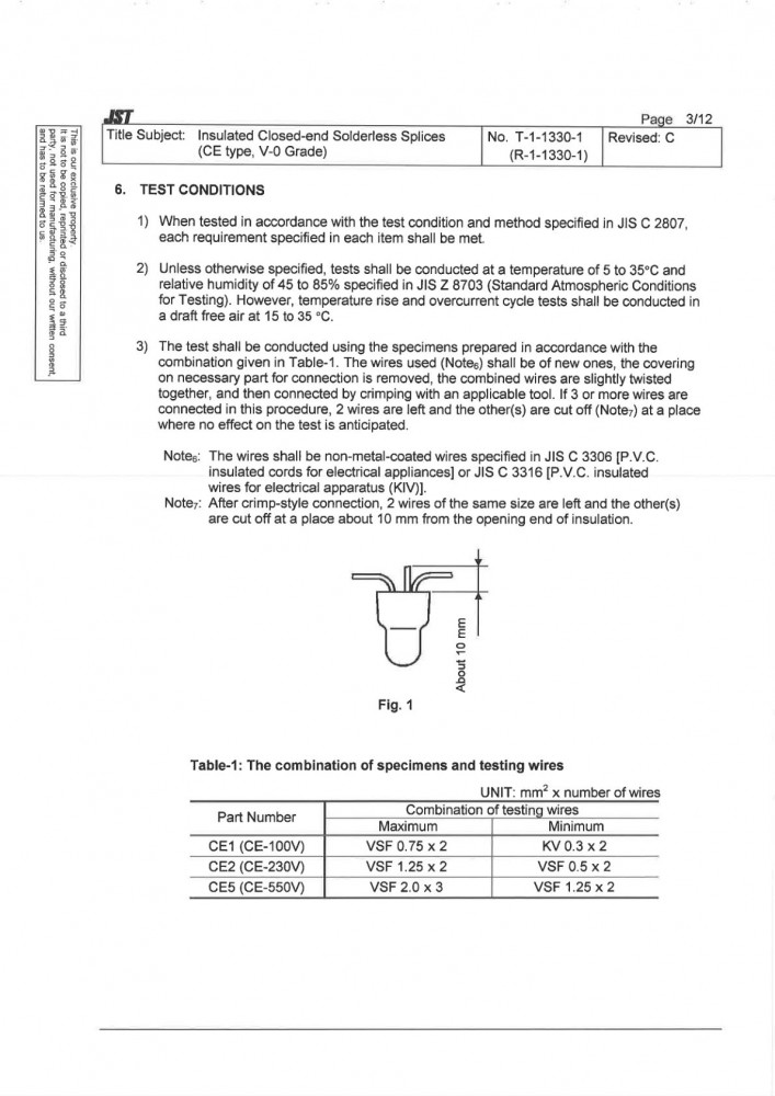 JST CE-230V specification page 3