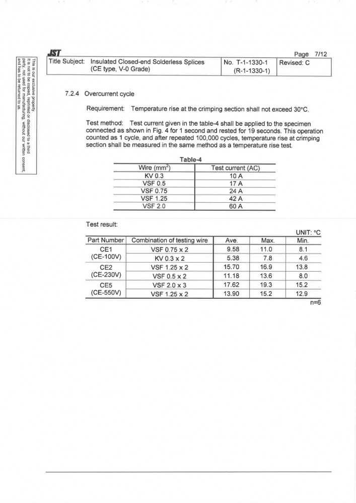 JST CE-230V specification page 7