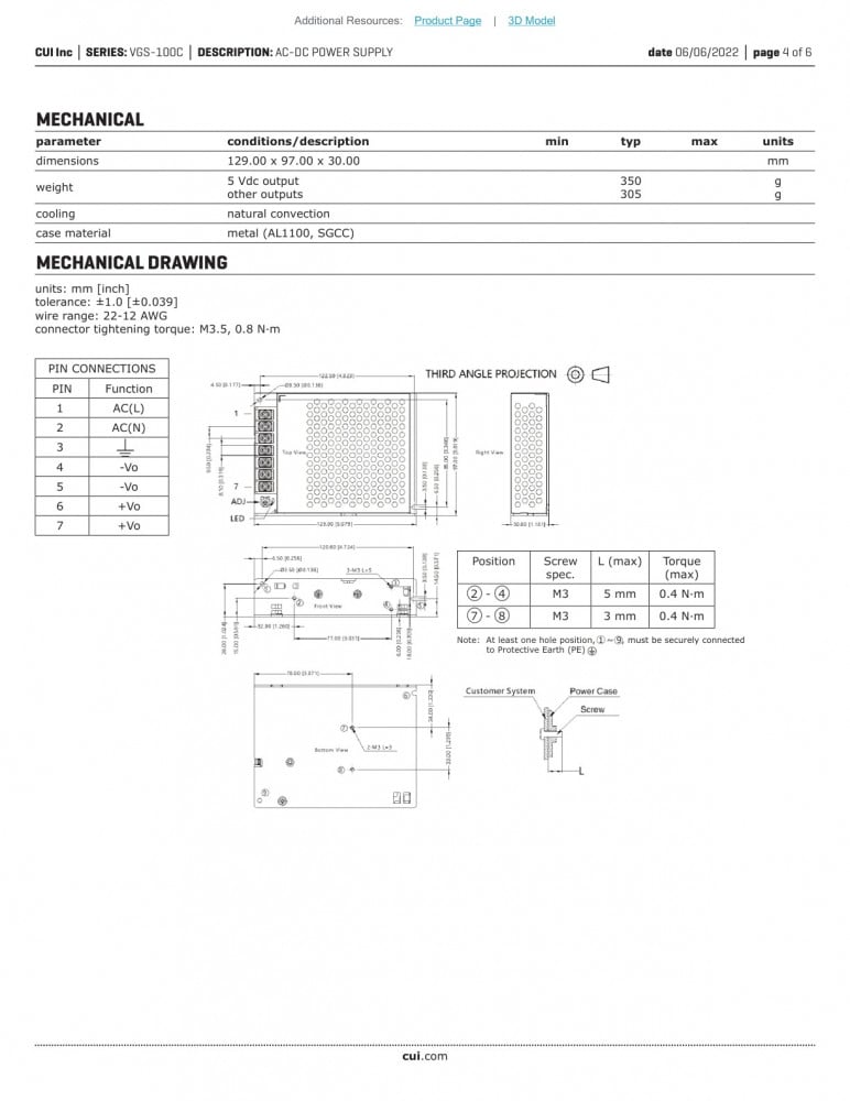 CUI VGS-100C-24-A datasheet page 4