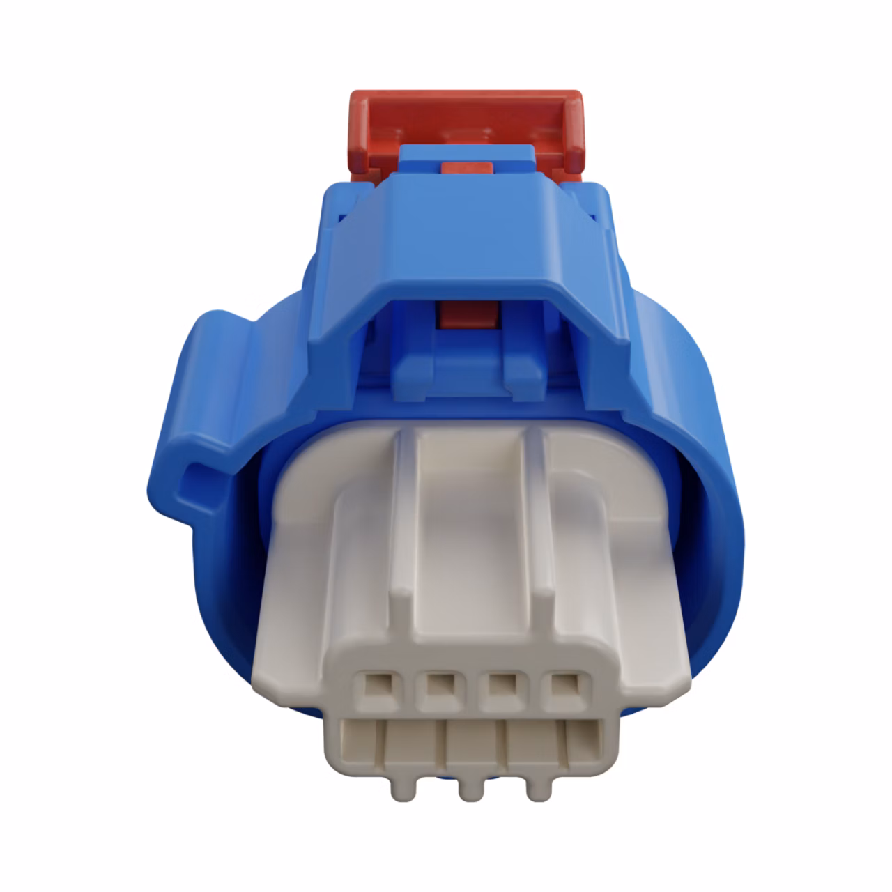 Squba Sealed Receptacle Assembly with CPA, 1.80mm Pitch, Single Row, 4 Circuits, Blue for sale