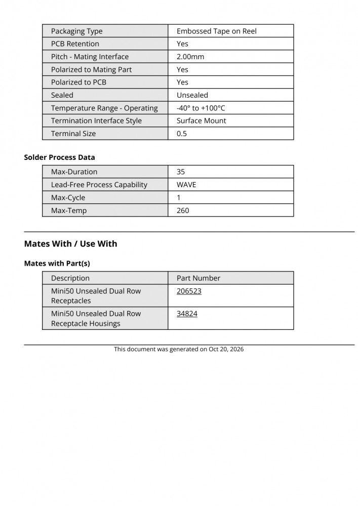 MOLEX 348978121 technical document image 3