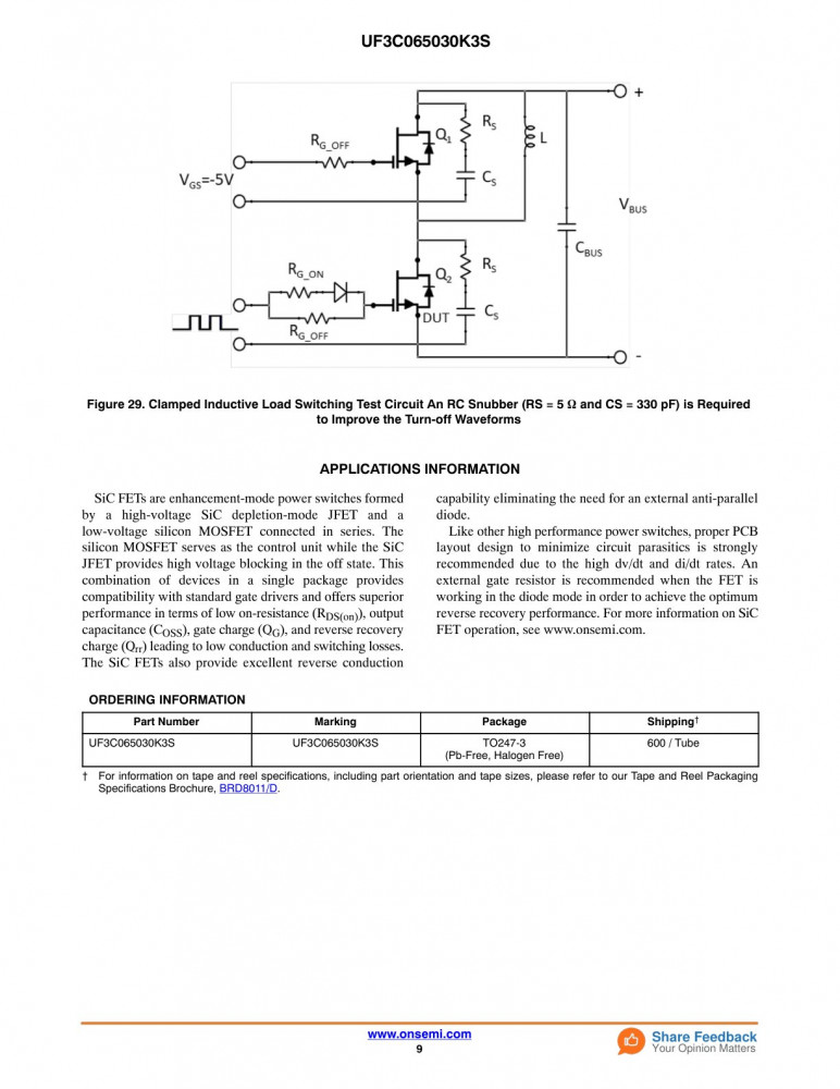 UF3C065030K3S datasheet page 9
