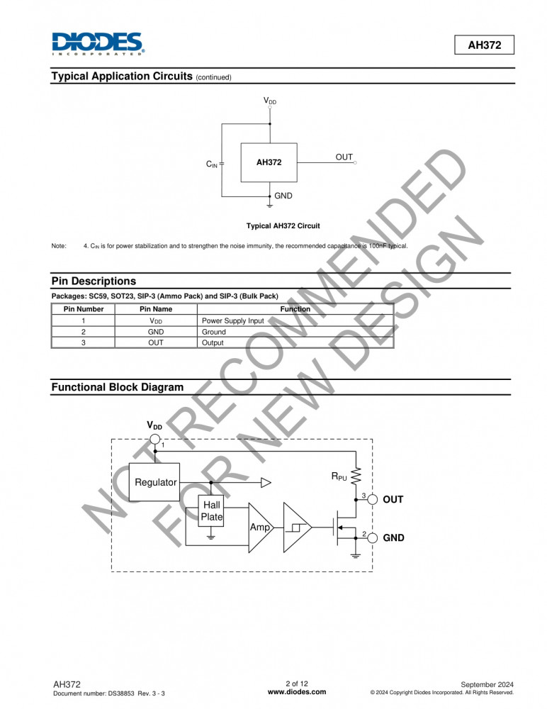 AH372 datasheet page 2