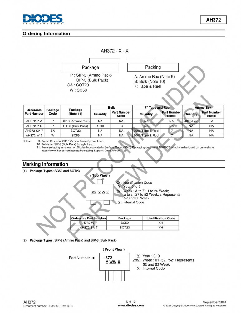 AH372 datasheet page 6