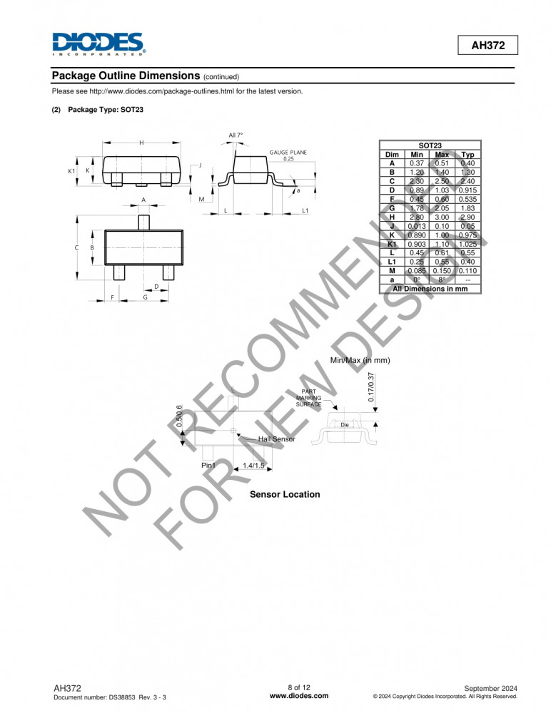 AH372 datasheet page 8