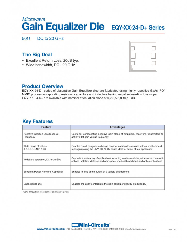 EQY-10-24-DG+ datasheet page 1