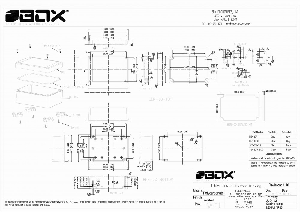 BEN-30 master drawing image