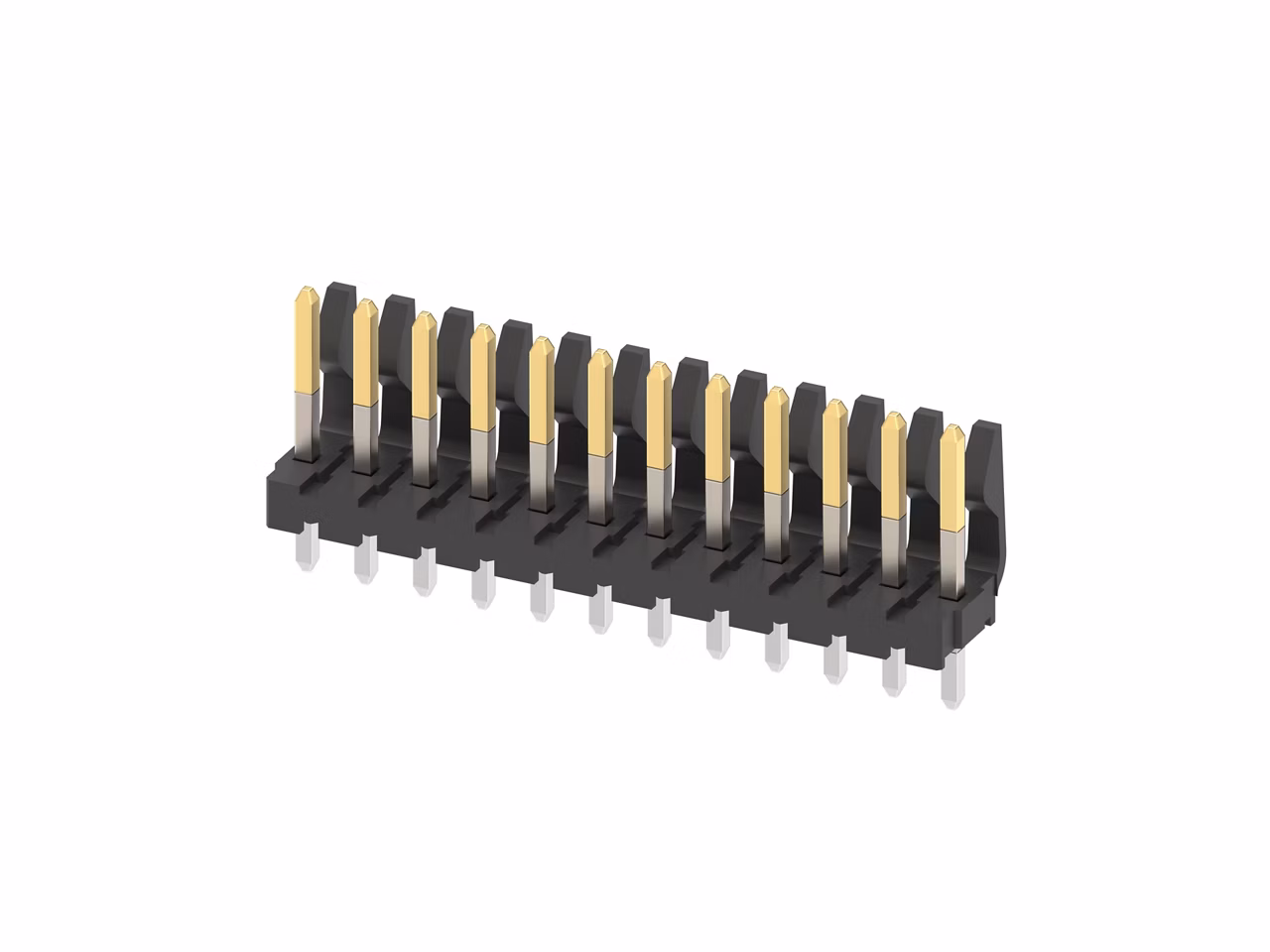 KK 396 Breakaway Header, Vertical, Square Pin, with Friction Lock, 24 Circuits, 0.76µm Gold (Au) Plating, 4.37mm Tail Length, 11.43mm Mating Pin Length