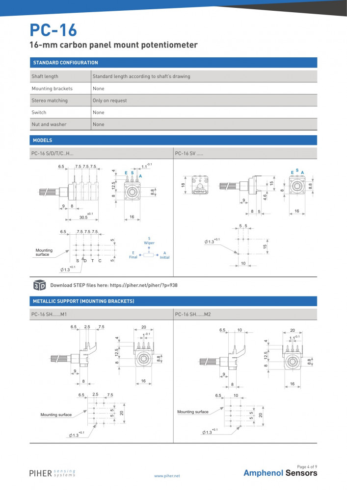 PC-16 datasheet page 4