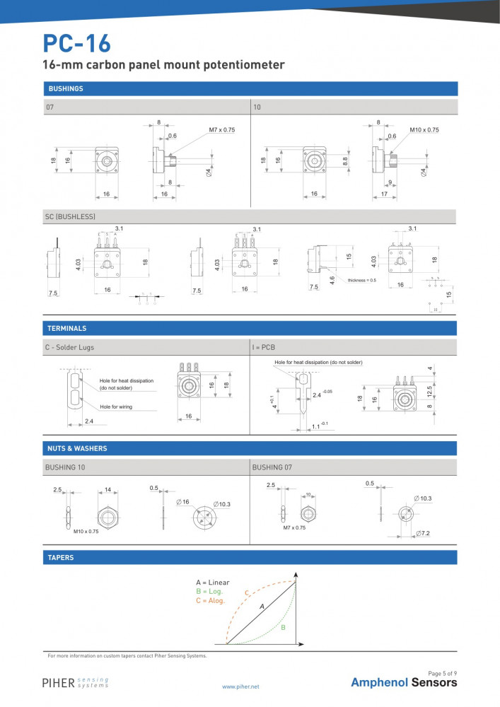 PC-16 datasheet page 5