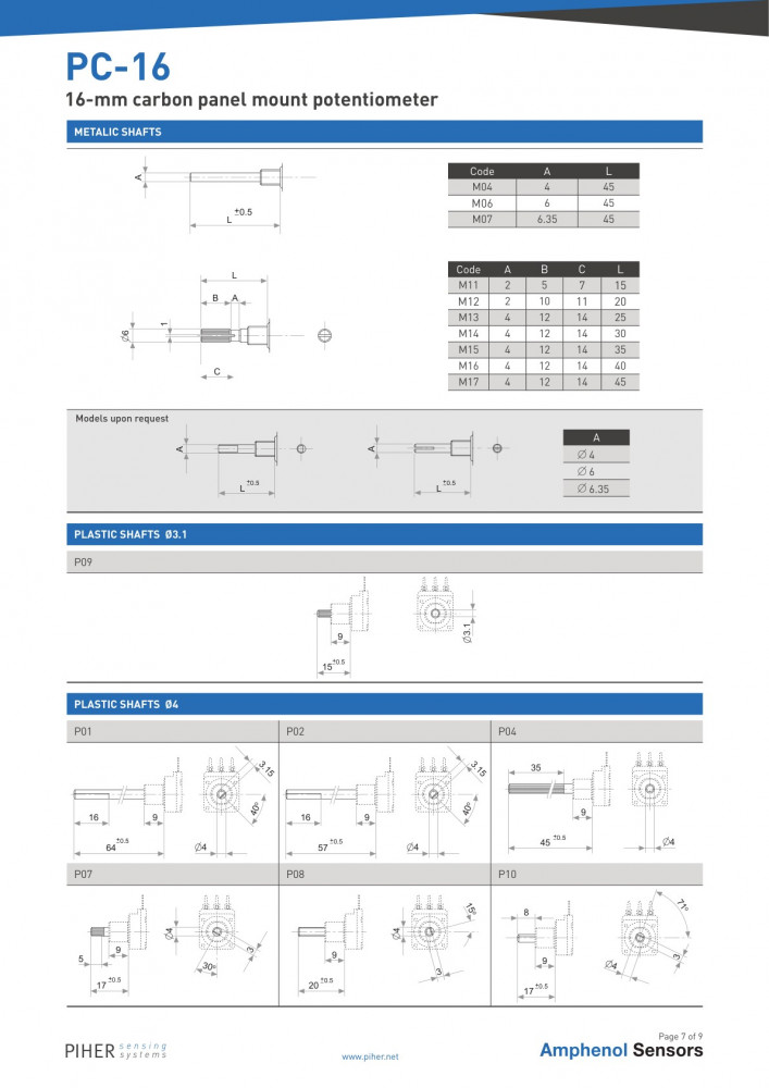 PC-16 datasheet page 7