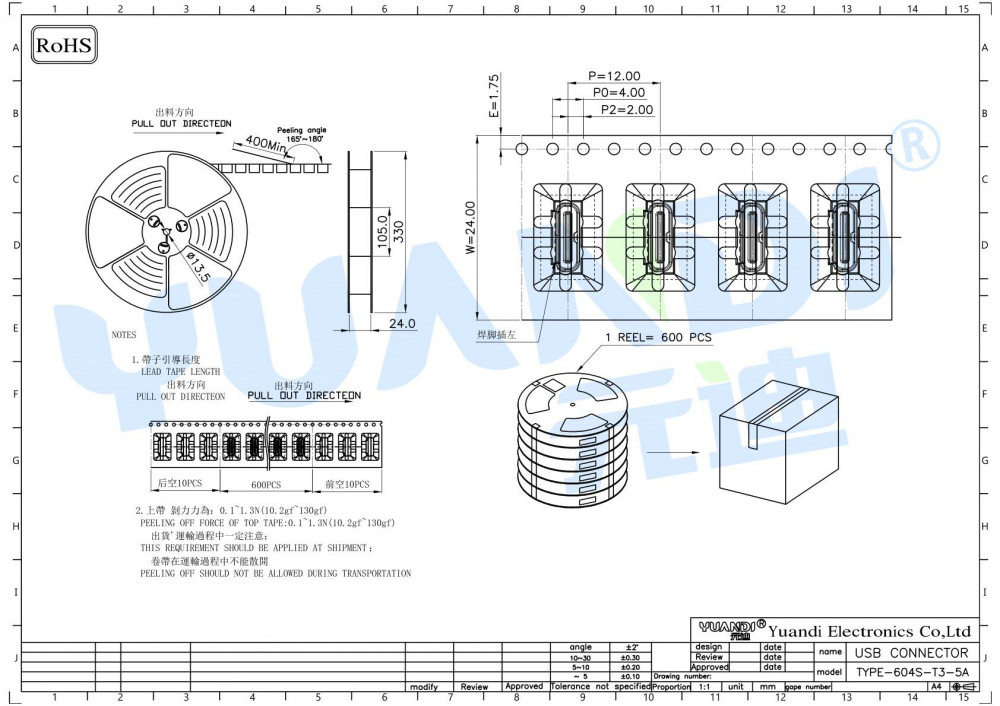 Yuandi TYPE-604S-T3-5A technical drawing page 2