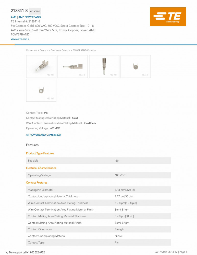 213841-8 technical document page 1