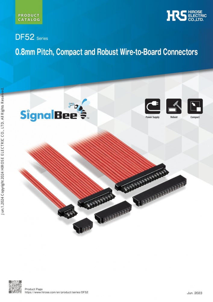 HRS DF52 datasheet page 1