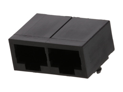 Modular Jack, Right-Angle, Low Profile, 6/4, 4 Ports