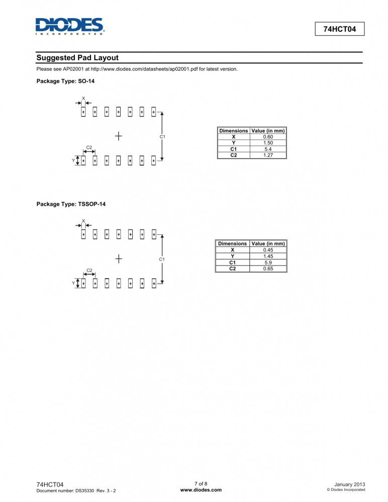 74HCT04T14-13 datasheet page 7
