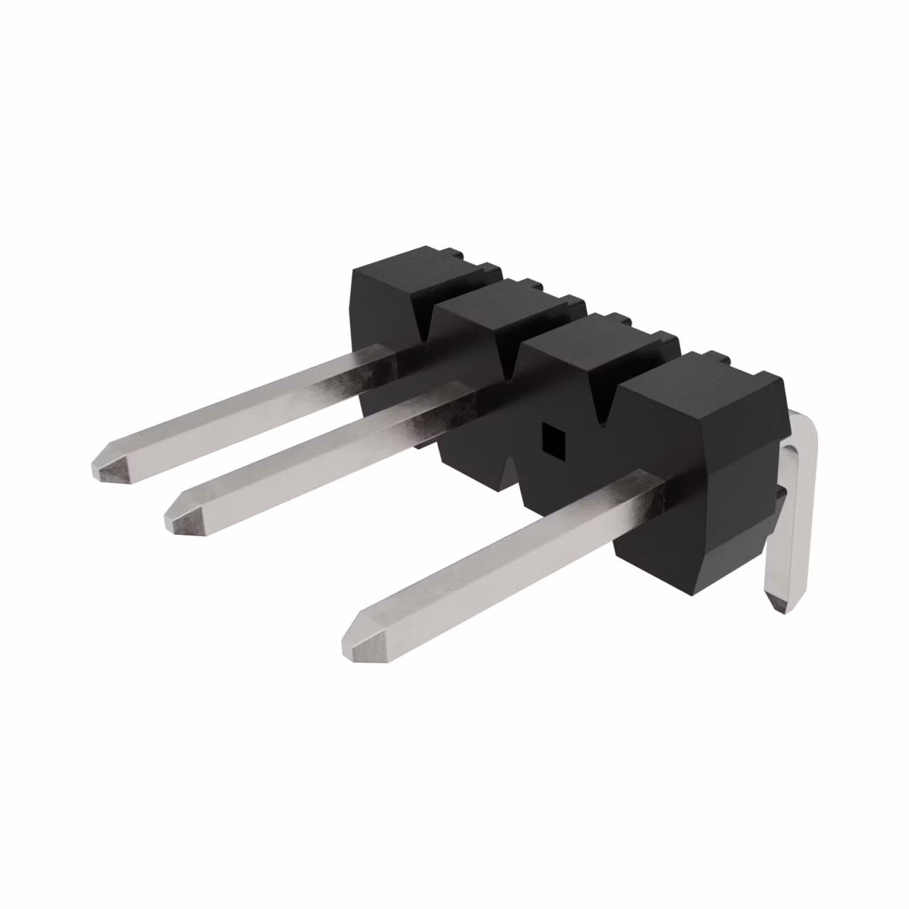 C-Grid III PCB Header, 2.54mm Pitch, Through Hole, Single Row, Right-Angle, 4 Circuits (void at circuit 3), Tin (Sn) Plating for sale