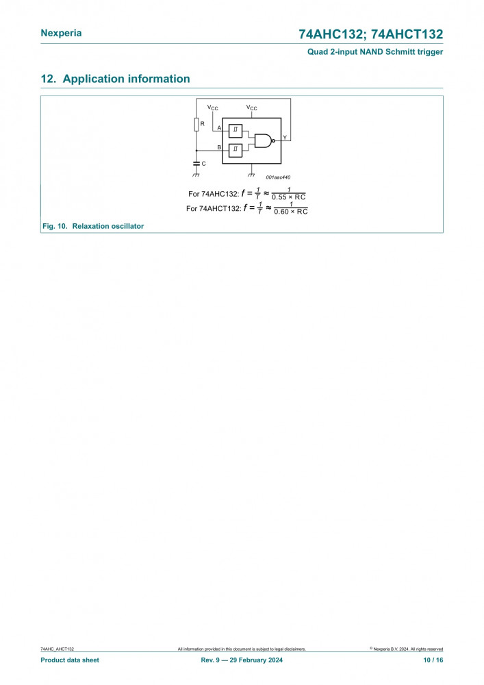 74AHCT132D,118 technical document page 10