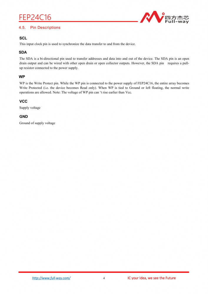 FEP24C16 datasheet page 4