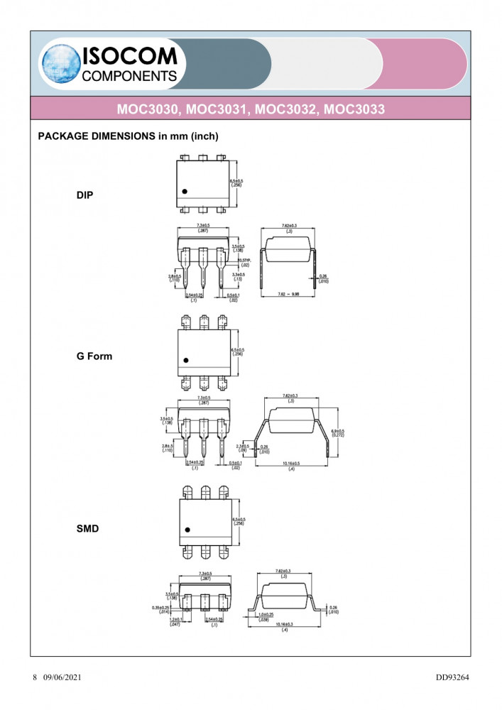 MOC3033 datasheet page 8