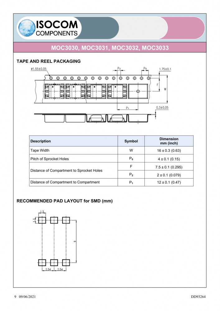 MOC3033 datasheet page 9