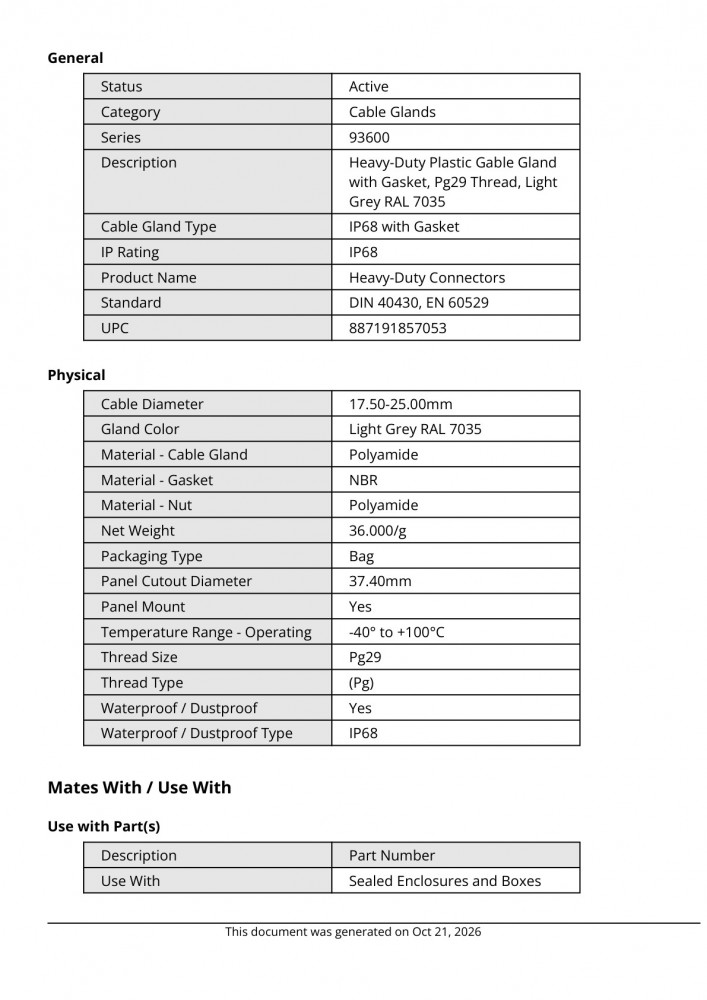 Product documentation image 2 for MOLEX 936000423