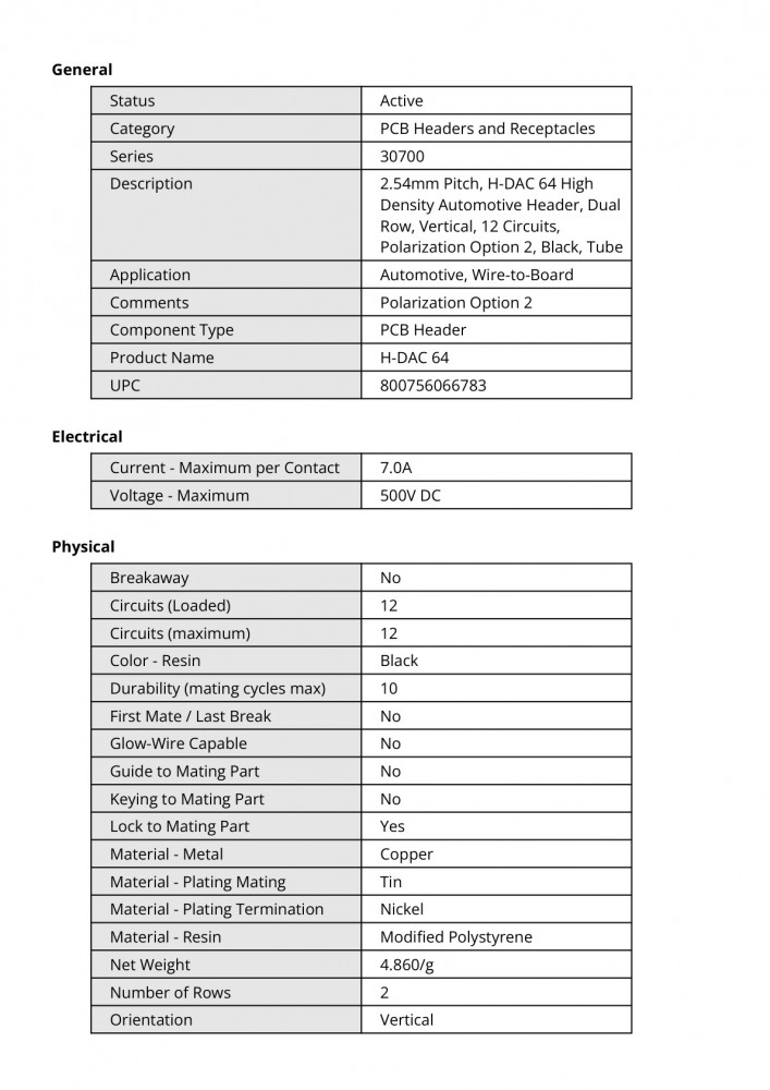 MOLEX 307004125 product document image, page 2