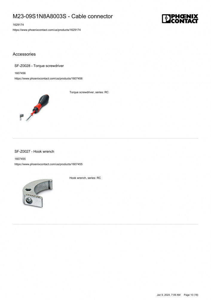 Phoenix Contact 1629174 technical document page 10