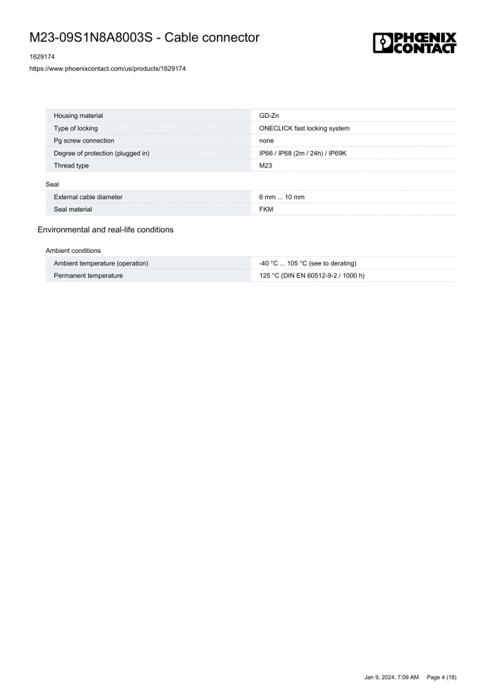 Phoenix Contact 1629174 technical document page 4