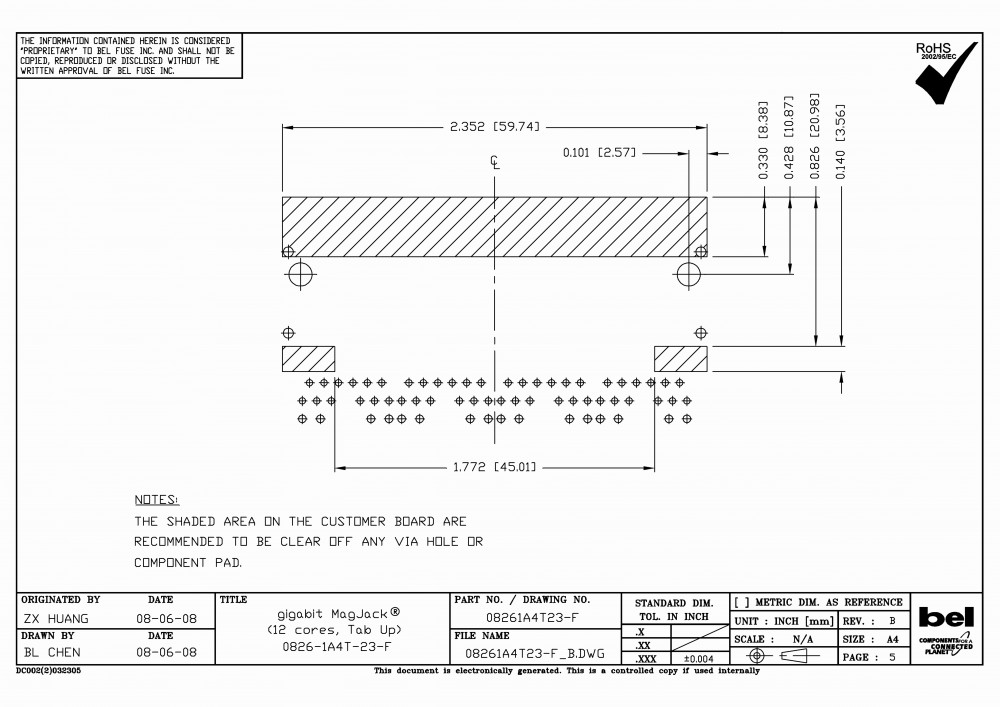 Bel Fuse 0826-1A4T-23-F index 4