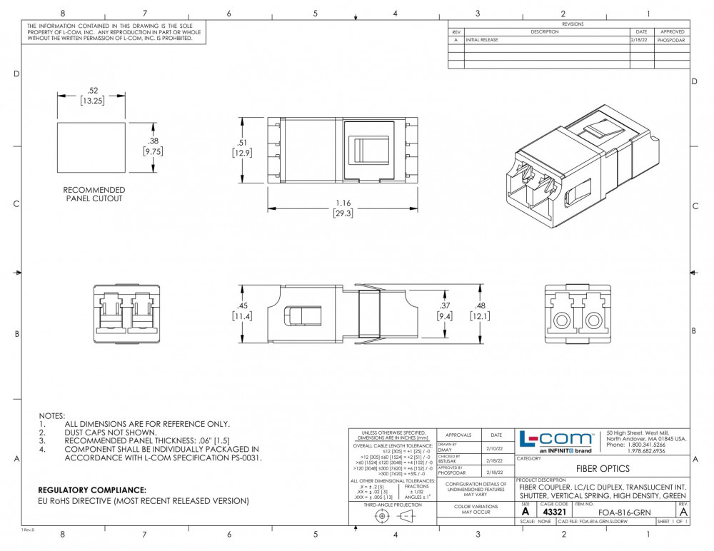 FOA-816-GRN technical document preview