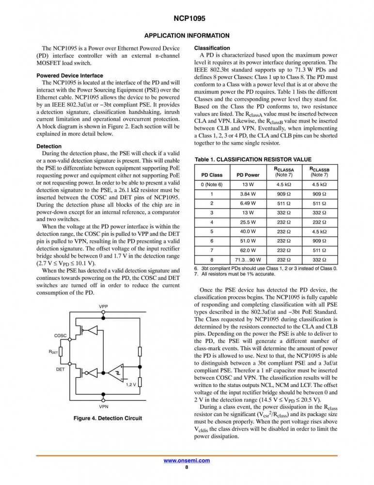 NCP1095 datasheet page 8