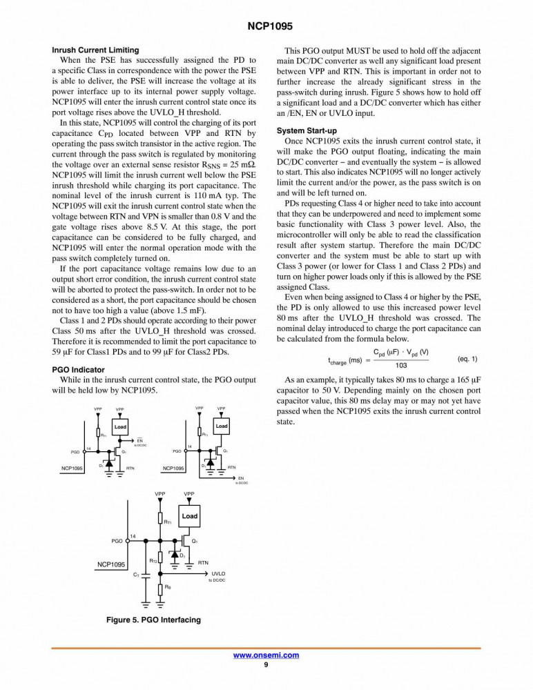 NCP1095 datasheet page 9